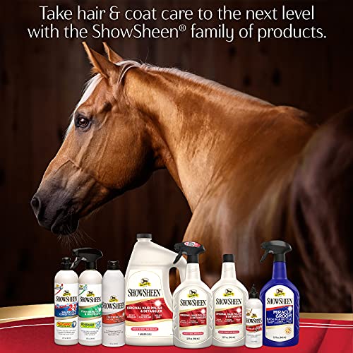 Absorbine ShowSheen Finishing Mist, Streak-Free Shine for Horses, Dogs, Livestock, 15oz