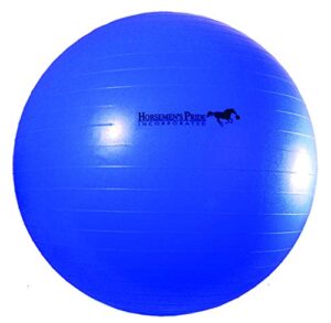 horsemen's pride 30-inch mega ball for horses, blue