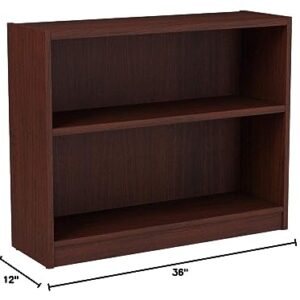 Bush Furniture Universal Small 2 Shelf Bookcase, Vogue Cherry