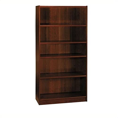 Bush Furniture Universal 5 Shelf Bookcase in Vogue Cherry