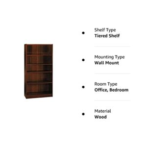 Bush Furniture Universal 5 Shelf Bookcase in Vogue Cherry