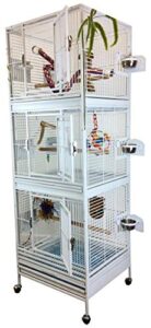 a&e cage co. triple stack, 24"x22", platinum