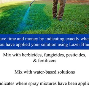 Liquid Harvest Lazer Blue Concentrated Spray Pattern Indicator - 1 Gallon (128 Ounces) - Perfect Weed Spray Dye, Herbicide Dye, Fertilizer Marking Dye, Turf Mark and Blue Herbicide Marker