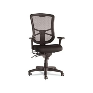 alera aleel41me10b elusion series high-back multifunction mesh chair - black