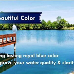 Pond Champs Blue Lake and Pond Dye - One Gallon of Professional Lake & Pond Dye - Treats Up to 1 Acre - Royal Blue Color - Safe for Fish, Wildlife, Pets & Children