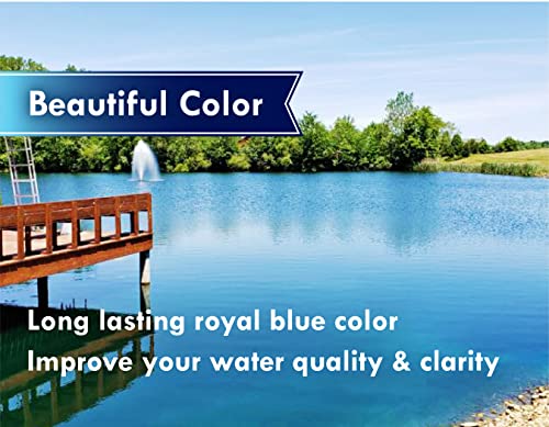 Pond Champs Blue Lake and Pond Dye - One Gallon of Professional Lake & Pond Dye - Treats Up to 1 Acre - Royal Blue Color - Safe for Fish, Wildlife, Pets & Children