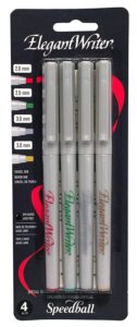 speedball 002886 elegant writer special occasion set - 4 assorted elegant writer marker set