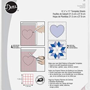 Dritz 3414 Non-Slip Vinyl Template Sheets (6-Count)