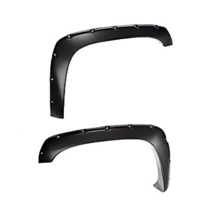 Bushwacker Pocket/Rivet Style Front Fender Flares | 2-Piece Set, Black, Smooth Finish | 20079-02 | Fits 2009-2014 Ford F-150 (Excludes Raptor)