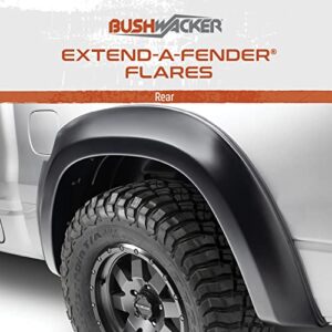 Bushwacker Extend-A-Fender Extended Rear Fender Flares | 2-Piece Set, Black, Smooth Finish | 20086-02 | Fits 2011-2016 Ford F-250 & F-350 Super Duty Styleside (Excludes Dually)