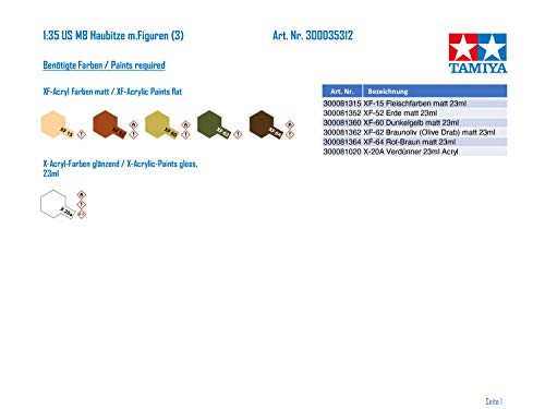 TAMIYA 35312 1/35 US Howitzer Motor Carriage M8 Plastic Model Kit