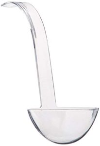 fineline settings plastic punch 3 oz | clear | disposable ladle, 7.25 inches