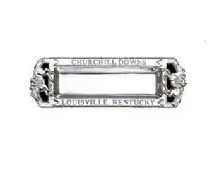 arthur court designs aluminum 20.75" x 6" churchill downs oblong tray