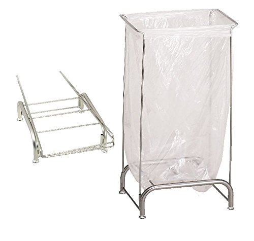 R&B Wire 699NC Stationary Collapsible Tension Frame Hamper - Chrome