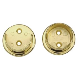 heavy duty 2 piece closet flange set for tubing finish: polished brass