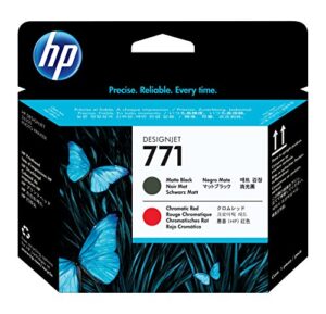 hp 771 printhead matte black/chromatic red, hewlett packard ce017a