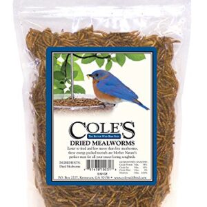 Cole's DRMW Dried Mealworm Bird Food, 3.52-Ounce