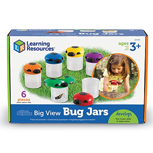 Learning Resources Big View Bug Jar, Outdoor Toys, Science Exploration, Set of 6