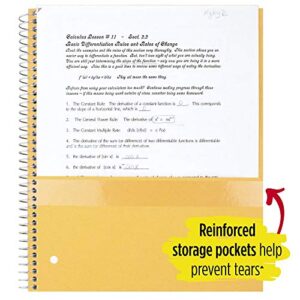 Five Star Spiral Notebook, 5 Subject, College Ruled Paper, 200 Sheets, 11" x 8-1/2", Color Selected For You, 1 Count (06112)