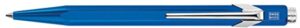 caran d'ache 849 metal-x ballpoint pen - blue