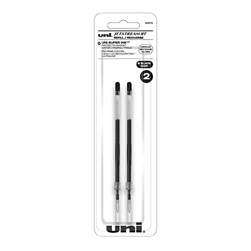 uni-ball 35972 Refill Jetstream Rt Pens Bold Black Ink 2/Pack