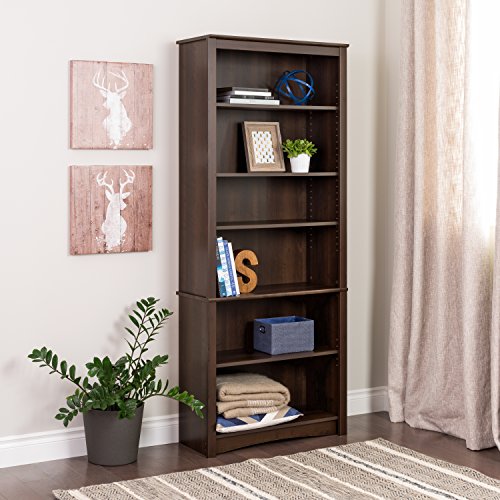 Prepac Home Espresso 6-shelf Bookcase