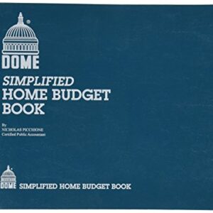 Dome Publishing Co Inc Home Budget Book, 64 Pages, 10-1/2 x 7-1/2 Inches, Teal (DOM840)