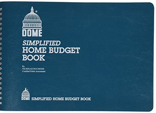 Dome Publishing Co Inc Home Budget Book, 64 Pages, 10-1/2 x 7-1/2 Inches, Teal (DOM840)