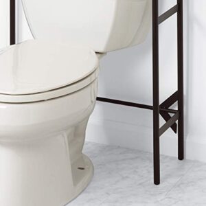 Zenna Home No Tools SlideFit Over the Toilet Bathroom Spacesaver, Bronze