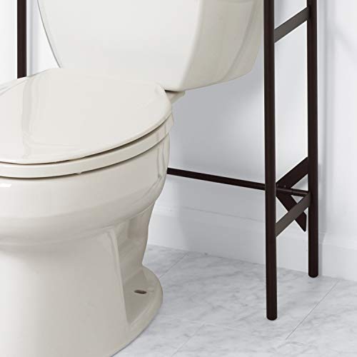 Zenna Home No Tools SlideFit Over the Toilet Bathroom Spacesaver, Bronze