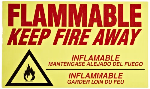 Eagle - C-97 C97D Flammable Keep Fire Away Decal