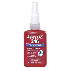 loctite 234172 246 threadlockers, medium strength/high temperature, 50 ml, blue