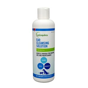 vetoquinol ear cleansing solution for dogs and cats - 8oz