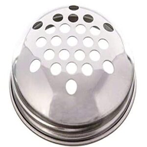 American Metalcraft 12 oz Cheese Shaker Top w/Extra Large Holes,Silver