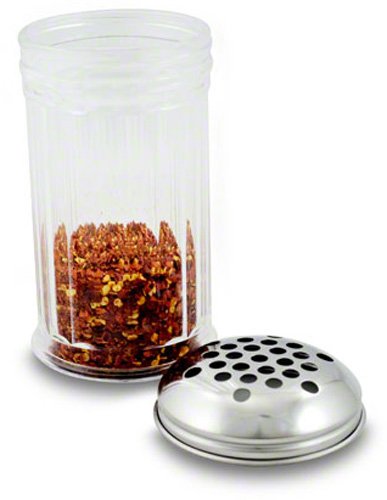 American Metalcraft 12 oz Cheese Shaker Top w/Extra Large Holes,Silver