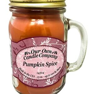 Our Own Candle Company Pumpkin Spice Scented 13 Ounce Mason Jar Candle