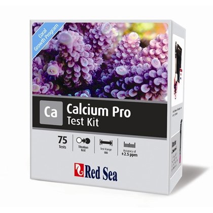 Red Sea Fish Pharm ARE21405 Saltwater Calcium Pro Test Kit for Aquarium, 75 Tests