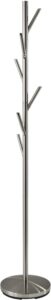 adesso wk2036-22 evergreen coat racks, satin, brushed steel