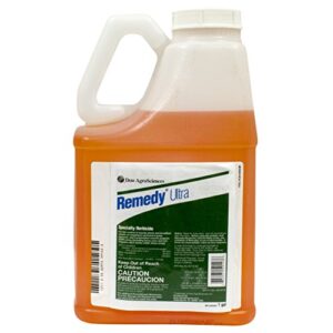 remedy ultra specialty herbicide weed killer & brush control at rangeland, pasture and fence lines, triclopyr concentrated, use alone or tank mix with grazonnext/forefront hl herbicide, 1 gallon