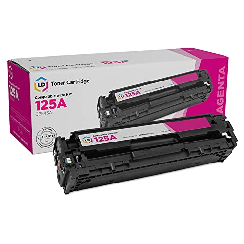 LD Remanufactured Toner Cartridge Replacement for HP 125A CB543A (Magenta)