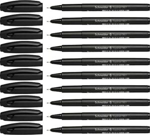 schneider topliner 967 fineliner 0.4mm, box of 10, black (9671)