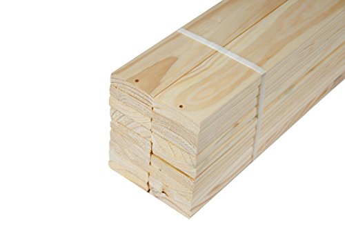 Palace Imports Pack of 18 Loose 100% Solid Pine Wood Slats for Twin Size Beds and Bunk Beds, 39.5”L x 2.75”W x 0.75”H