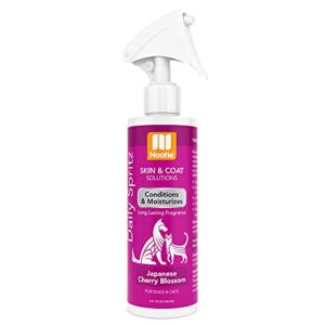 nootie daily spritz pet conditioning spray-dog conditioner for sensitive skin-long lasting fragrance-no parabens,sulfates,harsh chemicals or dyes-revitalizes dry skin&coat-various scents