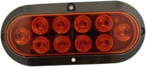 autosmart kl-35102r red 6" oval led turn signal light