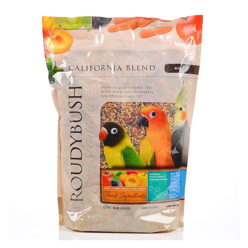 RoudyBush California Blend Bird Food, Mini, 10-Pound (210MICB), B113