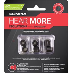 Comply Foam 200 Series Replacement Ear Tips for Bang and Olufsen, Sennheiser, Axil, MEE Audio, KZ, Bose & More | Ultimate Comfort | Unshakeable Fit| TechDefender | Assorted S/M/L, 3 Pairs