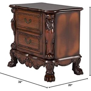 ACME Dresden Nightstand - 12143 - Cherry Oak