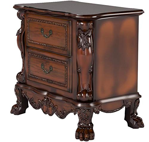 ACME Dresden Nightstand - 12143 - Cherry Oak