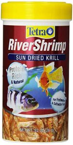 tetra rivershrimp 0.92 ounce, natural shrimp treat for aquarium fish, red, model number: 77017