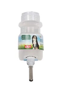 lixit top fill no-drip water bottles for dogs. (44 fl oz (pack of 1), white)